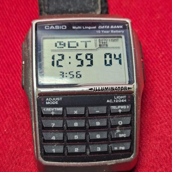 Casio DBC-32 Resin & Stainless Steel Back Digital Calculator Watch ...
