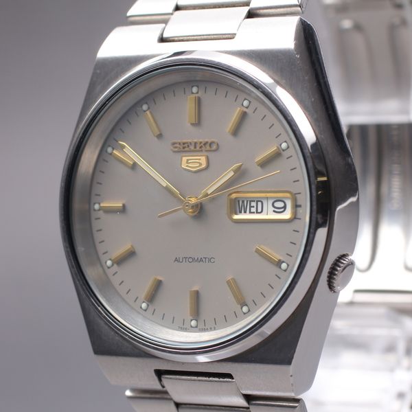 [Near MINT] Seiko 5 7S26-0520 Gray Dial Day Date Automatic Men's Watch JAPAN | WatchCharts ...