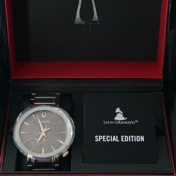 Bulova Latin Grammy Quartz 98A309 Men's Watch 42mm Stainless Steel New ...