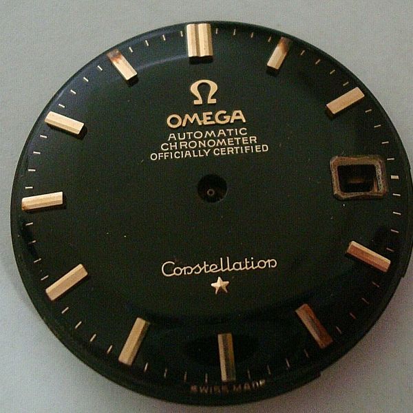 VINTAGE RARE AUTHENTIC 1961 OMEGA CONSTELLATION BLACK & ROSE GOLD CAL ...