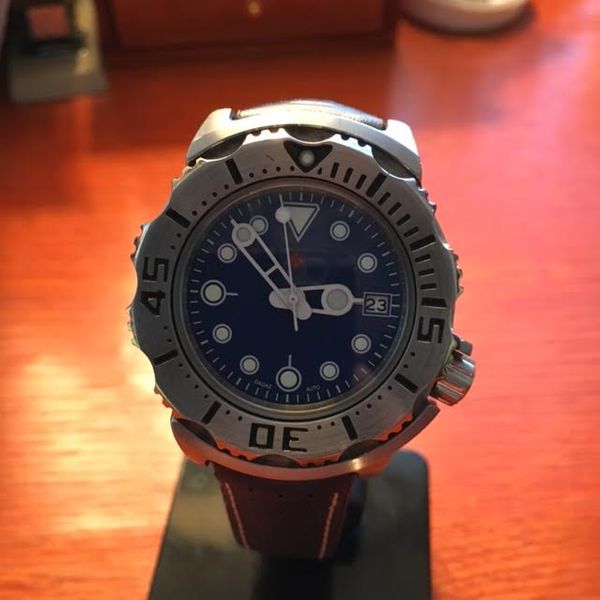 Seiko Monster Mod beautiful blue dial | WatchCharts