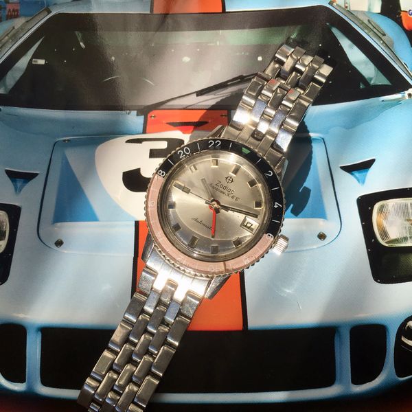 FS: Zodiac Aerospace GMT Pepsi Bezel 752-934b 1969 dec 2019 service ...