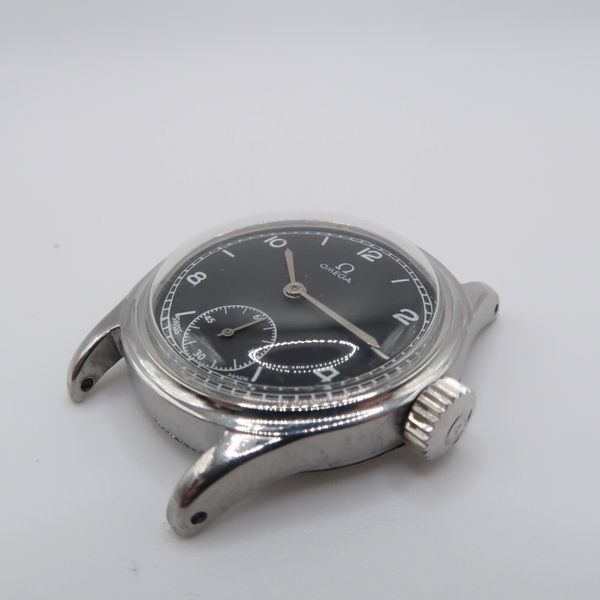 1947 Omega Vintage Wristwatch - Black Dial | WatchCharts Marketplace