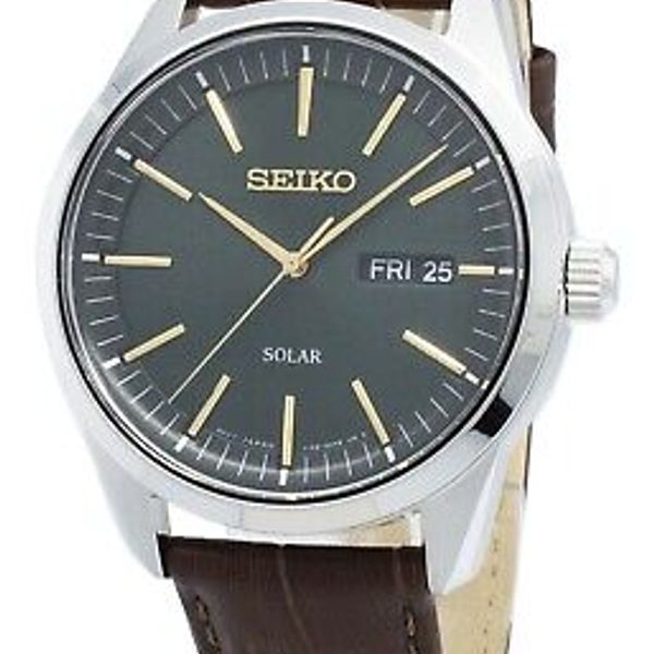 Seiko Conceptual SNE529P SNE529P1 SNE529 Analog Solar Men's Watch ...