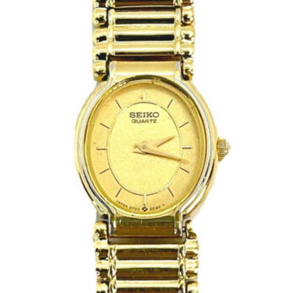 RARE VINTAGE SEIKO QUARTZ GOLD LADIES WATCH, 2P20-5E20 EXQUISITE ...