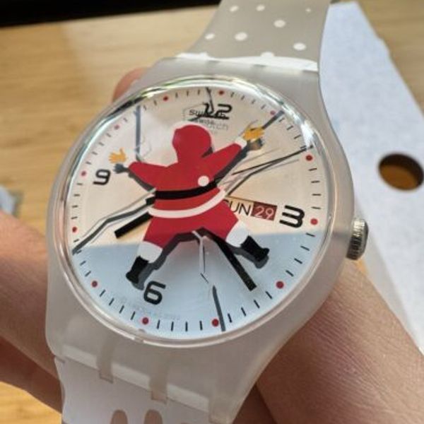 Swatch Limited Hohoouch SUOZ717 Santa Claus Rare | WatchCharts Marketplace
