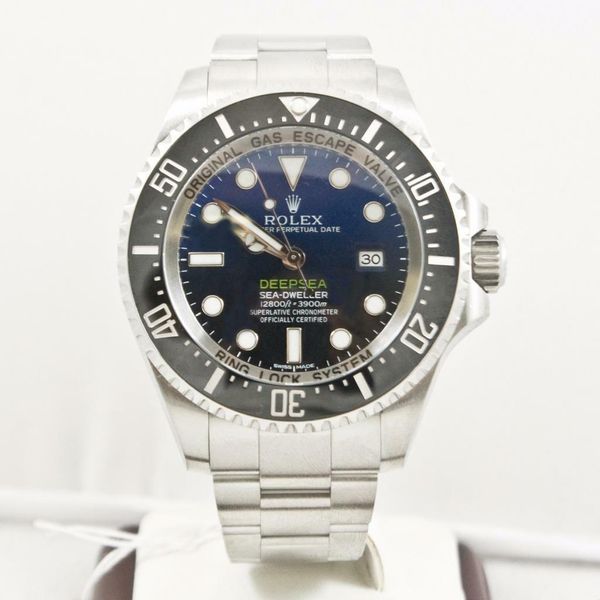 Rolex 44mm Deep Sea Dweller Model 116660 Blue & Black Dial Ceramic ...
