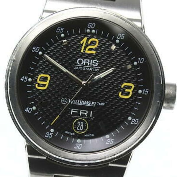 ORIS Williams F1 Team 7560 Day date black Dial Automatic Men's Watch ...