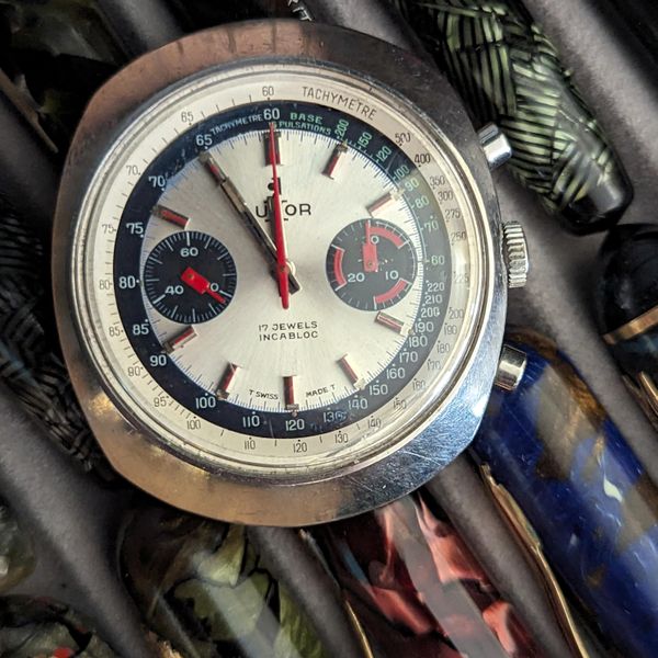 [WTS] Vintage 1970's Luxor Cushion case chronograph - Valjoux 7733 ...