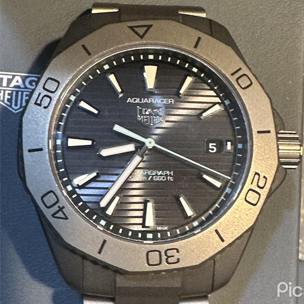 FSOT: Tag Heuer Solargraph Aquaracer 200 WBP1180.BF0000 Titanium New w ...