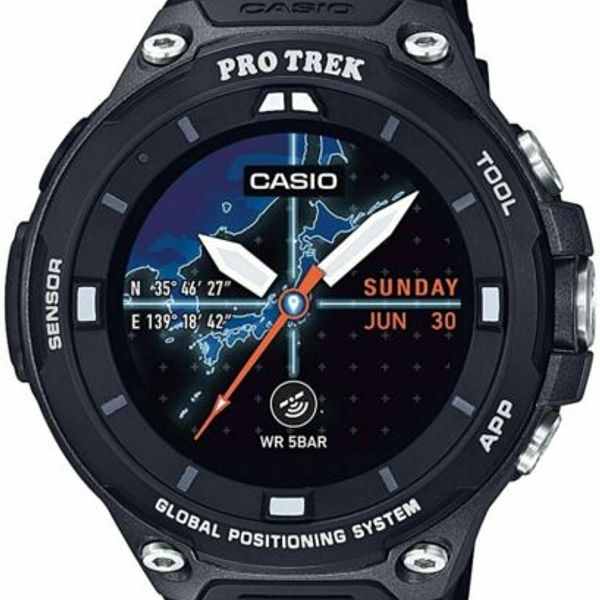 Casio Watch Smart Outdoor Watch Protrek Smart GPS WDS-F20-BK ...