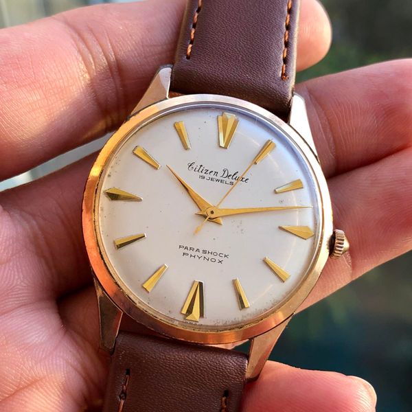 [WTS] CITIZEN DELUXE Parashock Phynox. Gold plated | WatchCharts ...