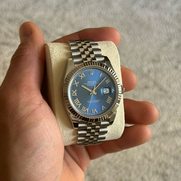 FSOT: Unworn blue romans Datejust 41 126334 | WatchCharts Marketplace