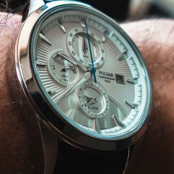 PULSAR BY SEIKO CAL YM62 / 7T62 STAINLESS STEEL CHRONOGRAF WATCH X224 ...