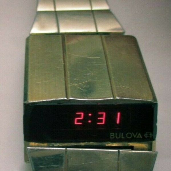 Vintage Bulova Computron LED Men's Watch Circa 1976 with original box ...