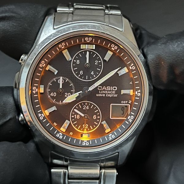 Casio Lineage Watch LIW-500 Wave Ceptor Solar Dual Time Chronograph ...