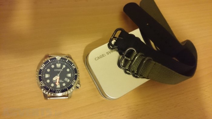 SOLD - Citizen BN0151-09L Head Only and two unworn Maratac straps ...