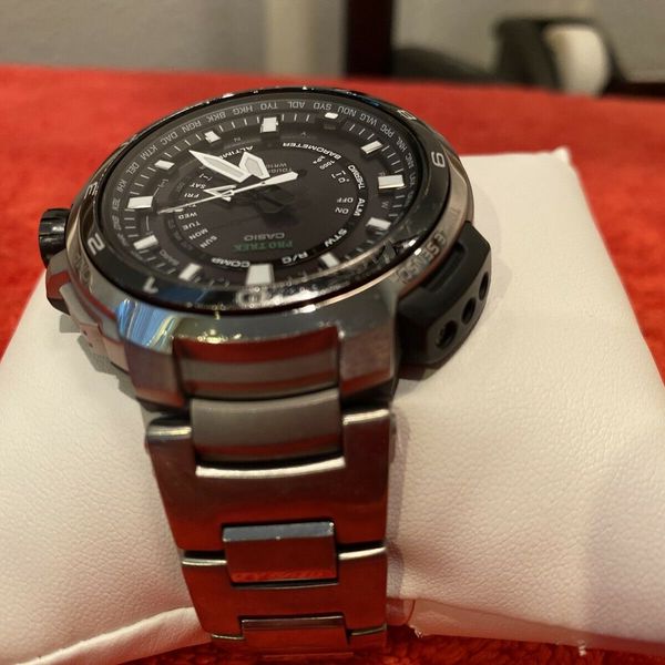 Casio Silver Ti Pro Trek Manaslu PRX-7000T-7JF (Very Good Condition ...