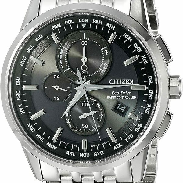 NEW Men's Citizen Eco-Drive World Chronograph A-T Mens Watch AT8110-53E ...