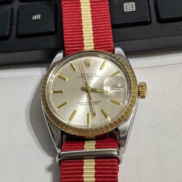 Rolex Date 1505 34mm Men's Watch 14k Gold / Stainless Steel ...