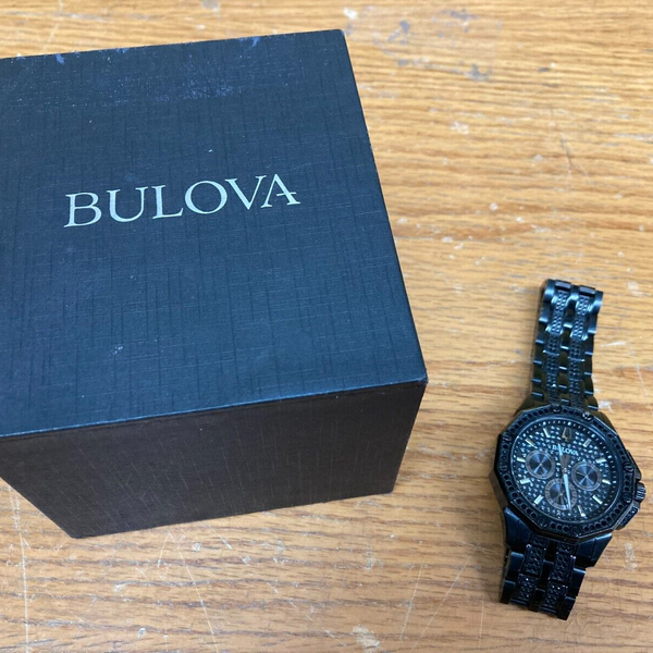 Bulova Octava Men's Black Watch - 98C134 | WatchCharts Marketplace