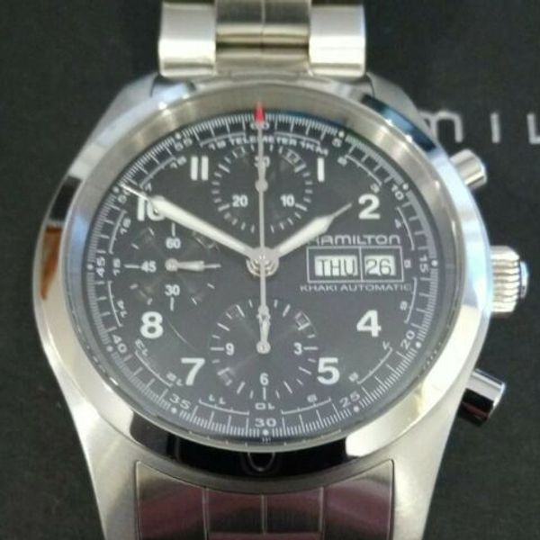 Hamilton Khaki Automatic, Valjoux 7750 Chronograph. Model H715560. 42mm ...