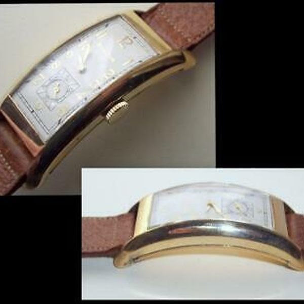 Vintage 52mm Long Bulova Wrist Watch, Curvex 10KGF Case | WatchCharts ...