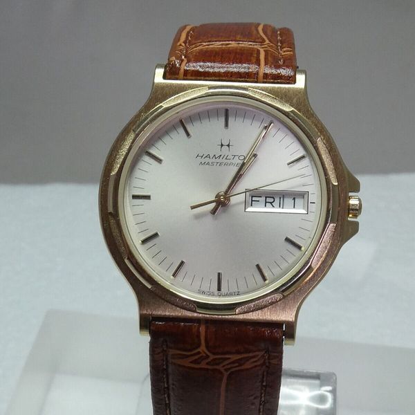 Hamilton Masterpiece Gold Plated Wristwatch 32mm - Running & Boxed ...