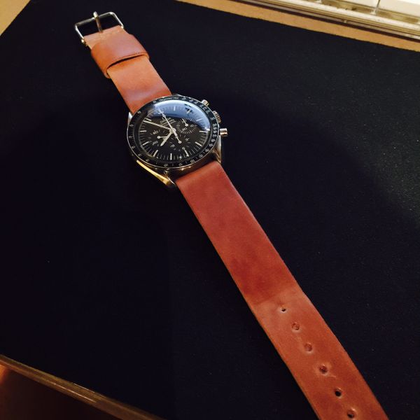 FS: Hodinkee Single-Piece Shell Cordovan Strap, Natural 20mm | WatchCharts