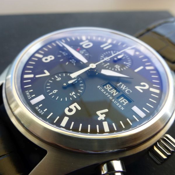 FS: IWC 3717-01 Pilot's Chronograph - 2 IWC Straps, IWC Travel Case ...