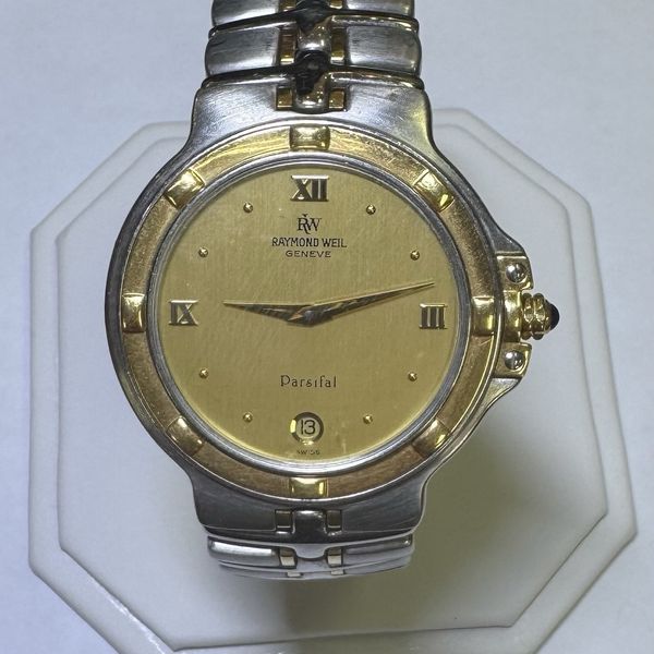 Raymond Weil Geneve Parsifal 18K Gold w/Golden dial Band #9190 ...