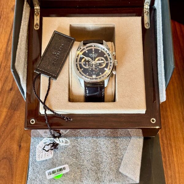 zenith el primero 03.2040.400 Black Dial with Original Strap Excellent ...