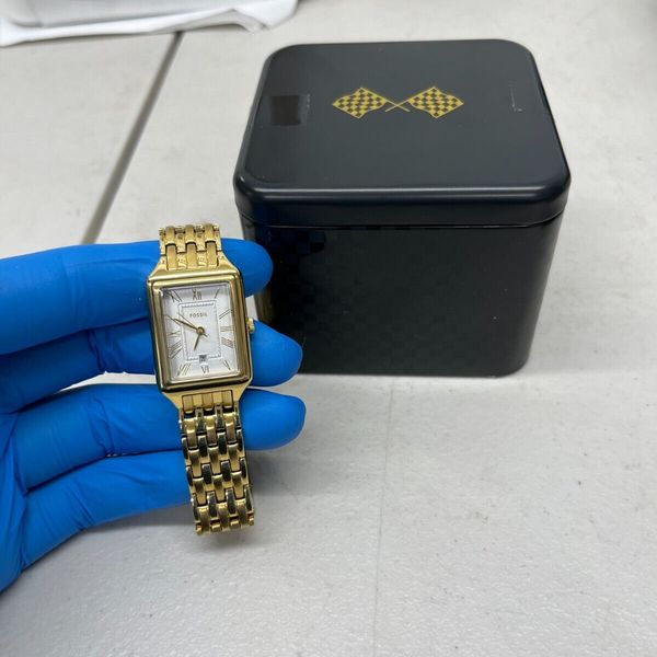 FOSSIL RAQUEL Womens Wristwatch ES5220 Stainless Steel Golden - NEW ...