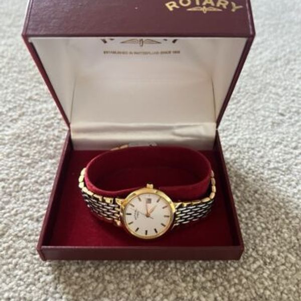 CLASSIC ROTARY LADIES WATCH. TWO TONE GOLD PLATED. | WatchCharts ...