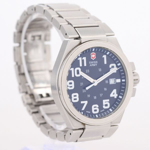 Victorinox Swiss Army Convoy Black Dial Stainless Steel Quartz Men's ...