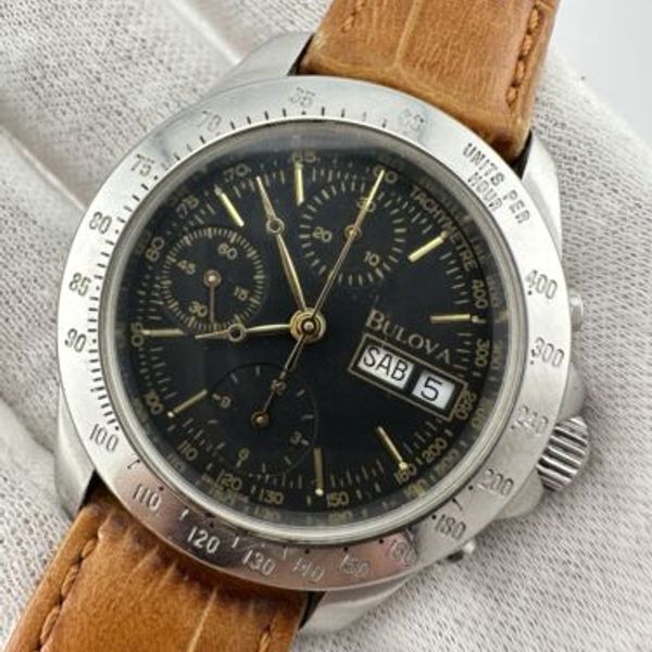 Bulova Automatic Chronograph Watch 7750 Steel 40Mm Screw Back And Crown ...