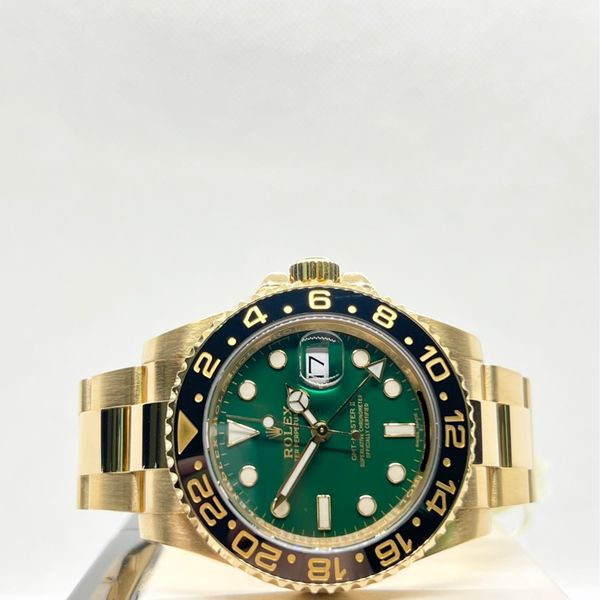 Pre Owned Rolex Oyster Gmt Master II 116718LN Jade Green Dial Automatic ...