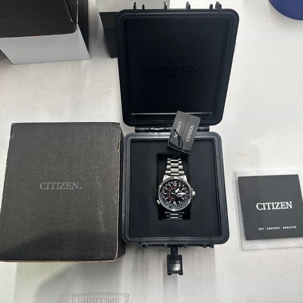 Citizen Men's Eco-Drive Promaster Air Nighthawk Pilot Stainless Steel ...