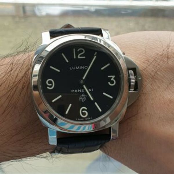 Panerai PAM 000 Luminor Base w Black Logo Dial 44mm, Box & Papers ...