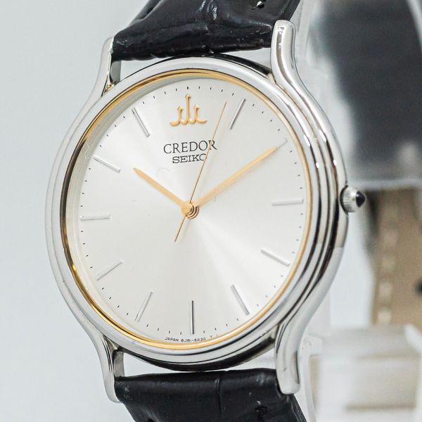 **MINT** Vintage SEIKO CREDOR Signo 8J81-6A30 Quartz Silver Dial 32mm ...