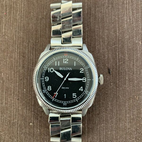 BULOVA 262 KHZ MILITARY B5 ULTRA HIGH FREQUENCY Man's Watch ref ...