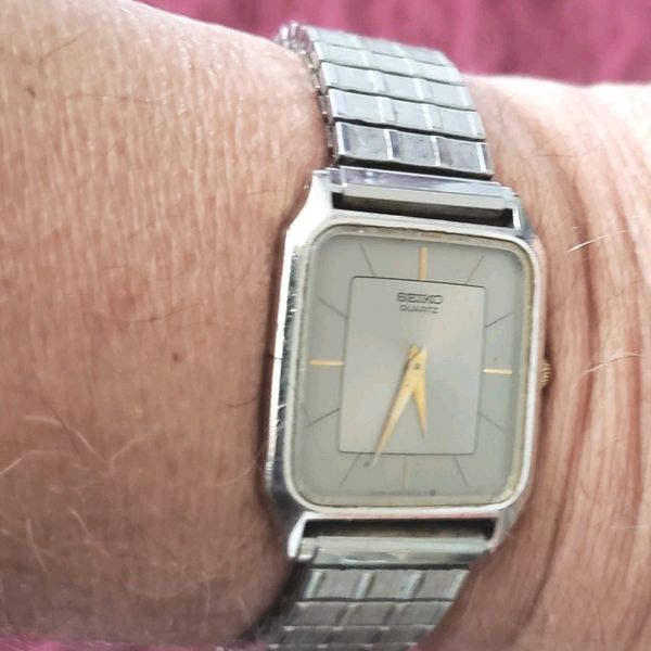 SEIKO Vintage Tank Style Menâ s Watch -great Running Condition ...