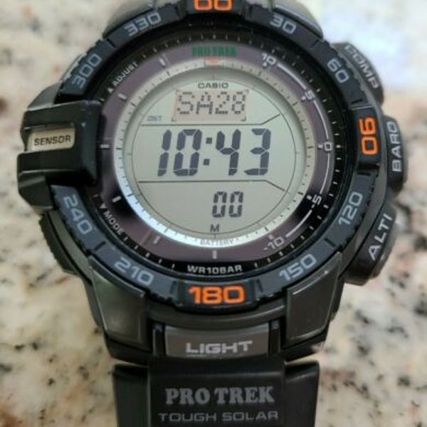 CASIO PRO TREK Triple Sensor Ver. 3 Watch PRG-270-1A with original box | WatchCharts Marketplace