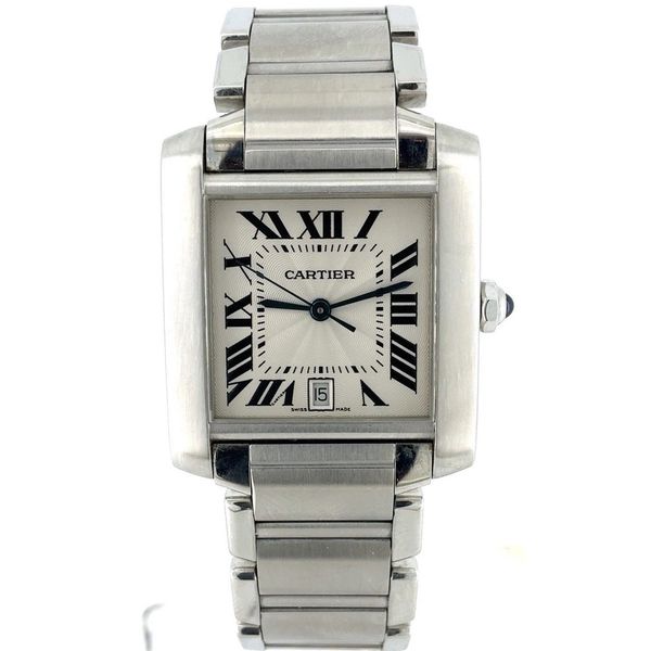 Cartier Tank Francaise Automatic Date Model 2302 Stainless Steel 28mm ...
