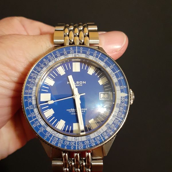 Helson Caribbean Blue Bezel | WatchCharts Marketplace