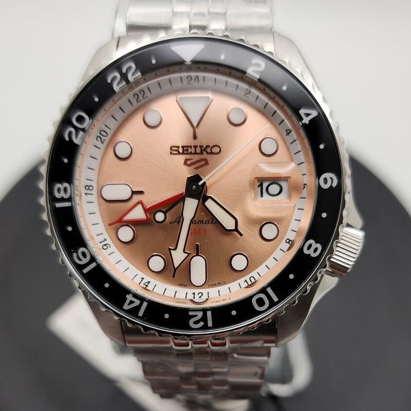 Seiko 5 Sports GMT SSK043K1 Copper Dial Asia Limited Edition Automatic ...