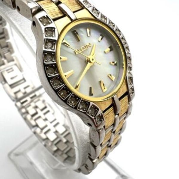 Elgin gold tone ladies watch new battery | WatchCharts Marketplace