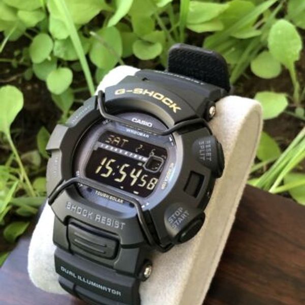 Casio G-Shock Black/Gold Custom GW-9010 Mudman Tough Solar Multi Band 6 ...