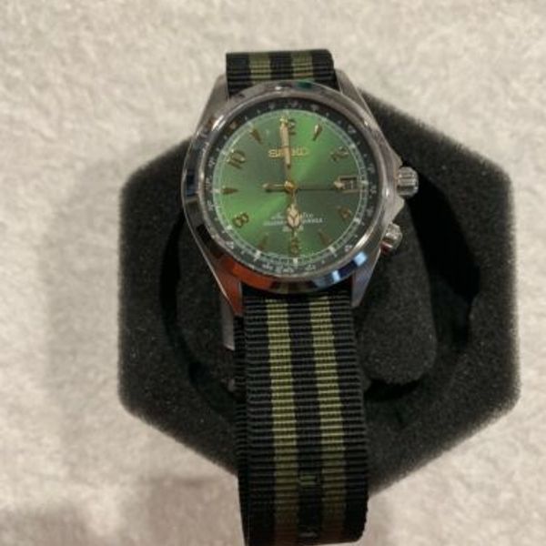 Seiko Alpinist 6r15 00e1 Automatic Mens Wristwatch Vintage Diashock