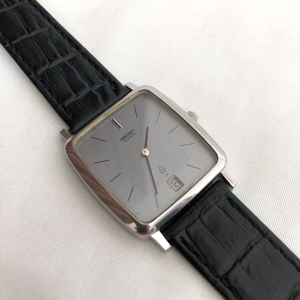 Vintage Seiko Chariot Quartz Watch 2639-5020 Gray Dial Black Leather Band 1988 | WatchCharts ...